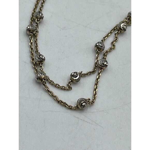 FAS | Jewelry | Fas 925 Two Tone Vermeil Sterling Silver Floating Bead ...